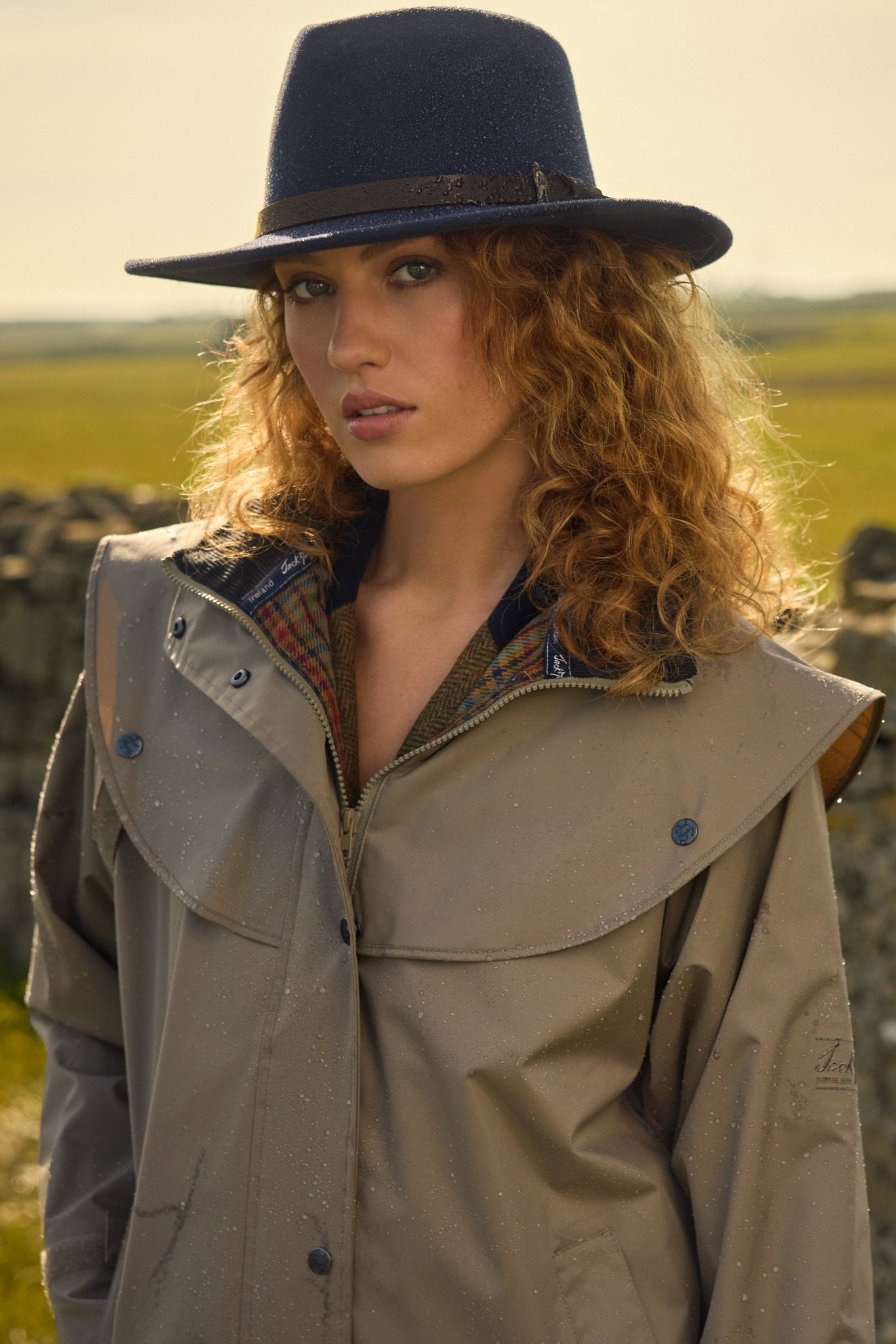 Boston Water Repellent Wool Felt Hat - Navy