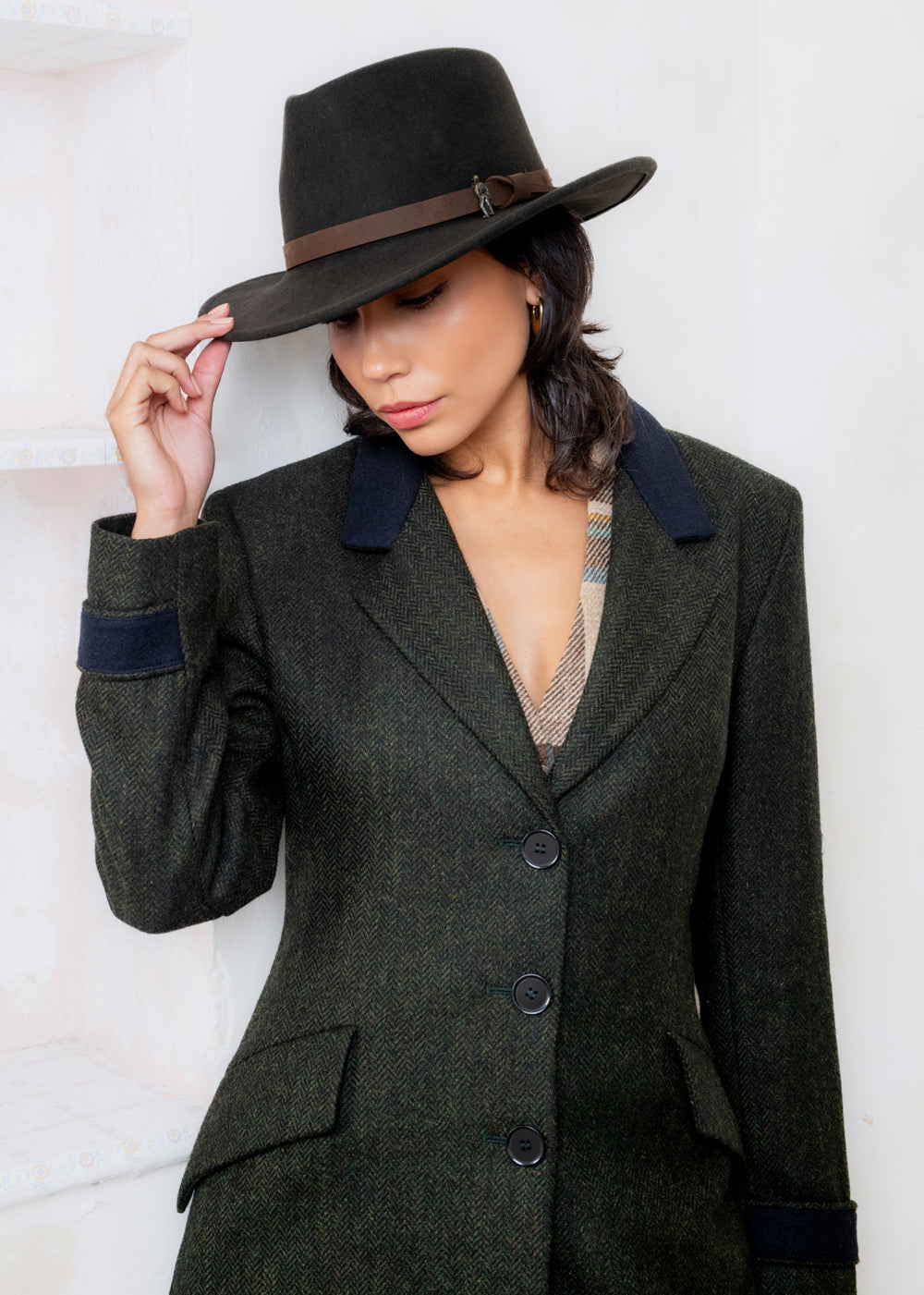 Boston Water Repellent Wool Felt Hat - Olive